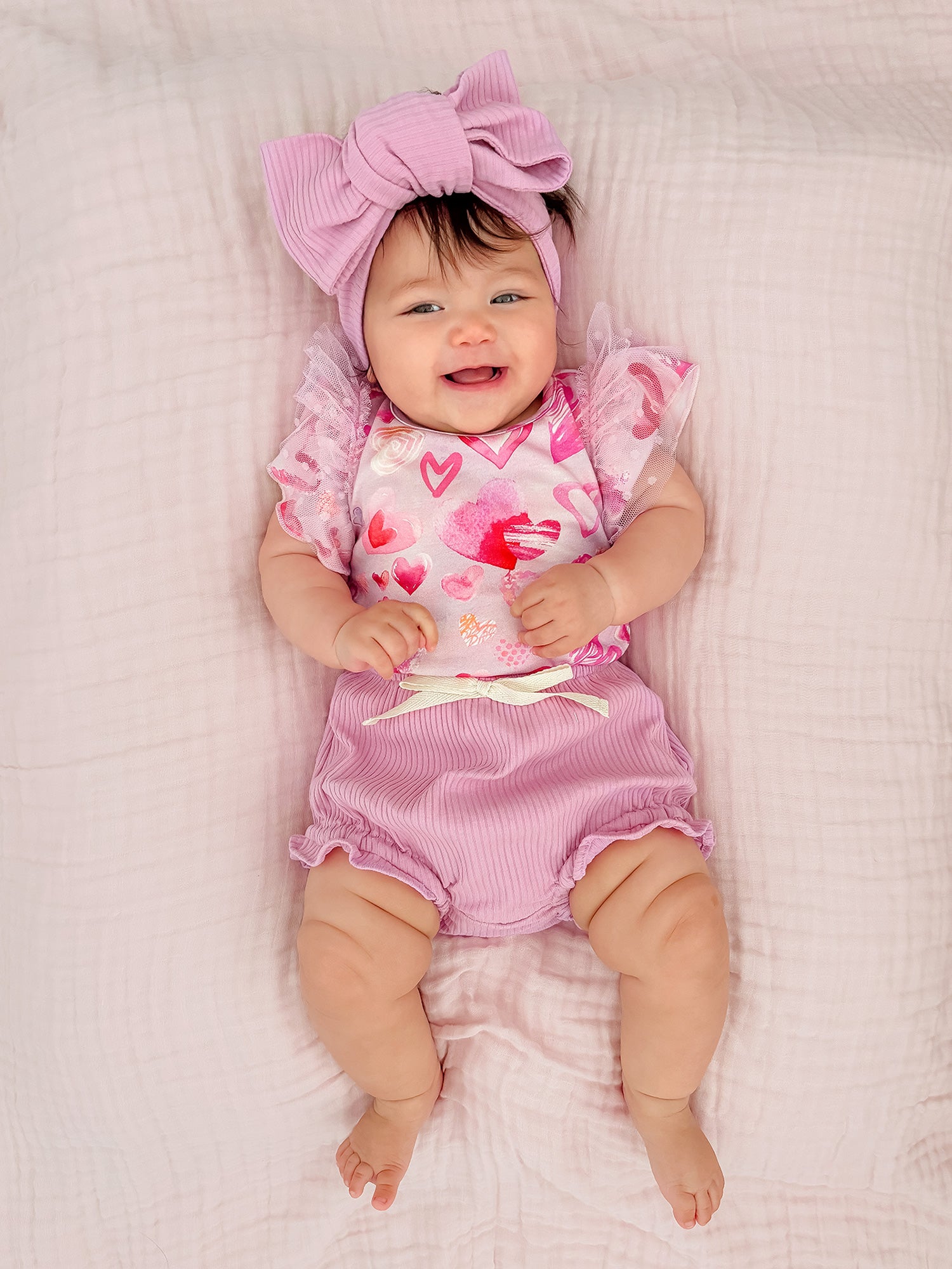 Baby Short Sleeve Bodysuit - Oh My Heart - Pink – Before & Ever